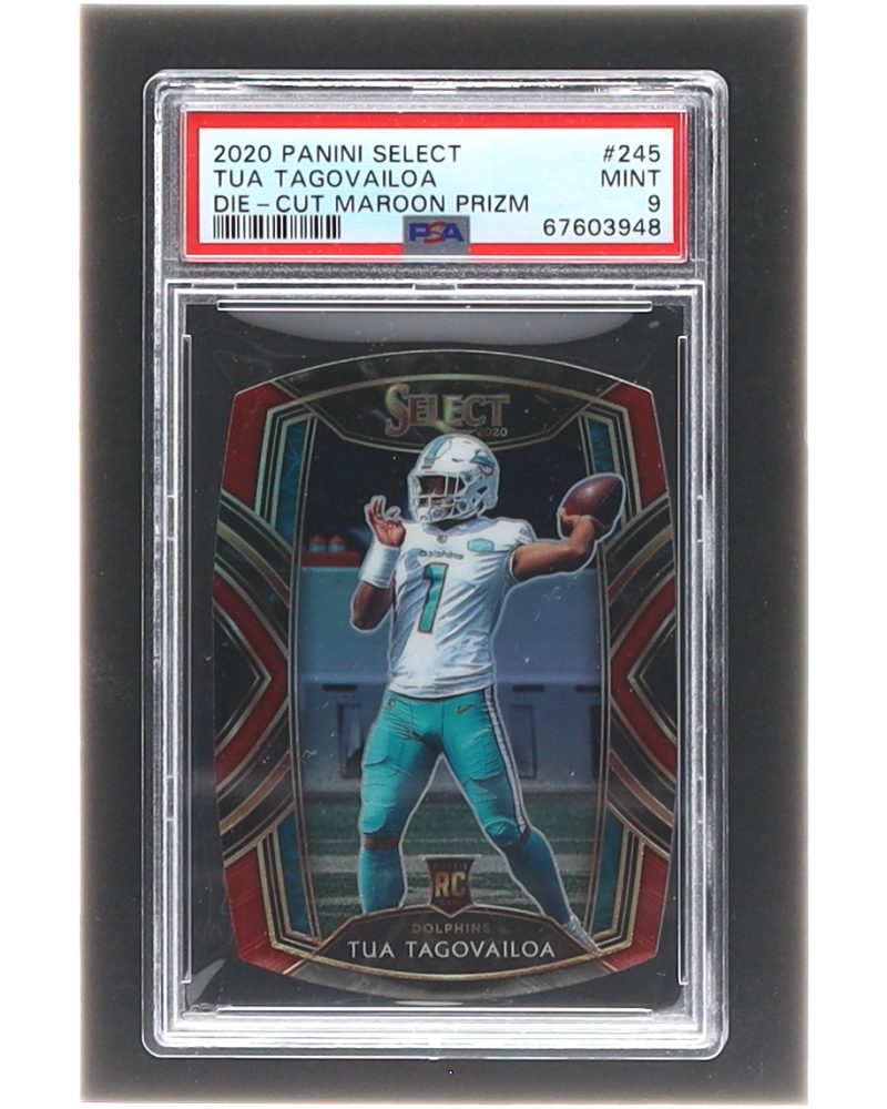 Tua Tagovailoa 2020 Select Prizm Maroon Die Cut #245 RC (PSA 9 ...