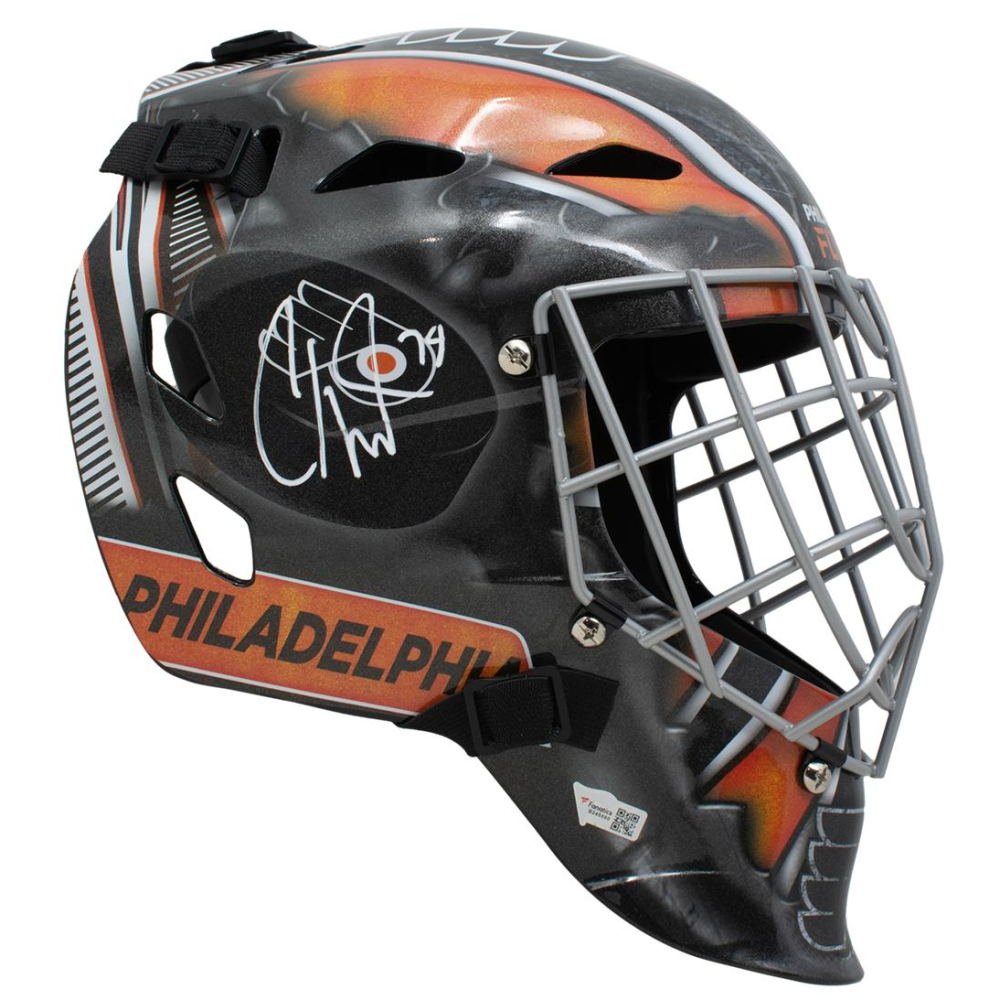 Carter Hart Signed Flyers Replica Goalie Mask (Fanatics) | Pristine Auction