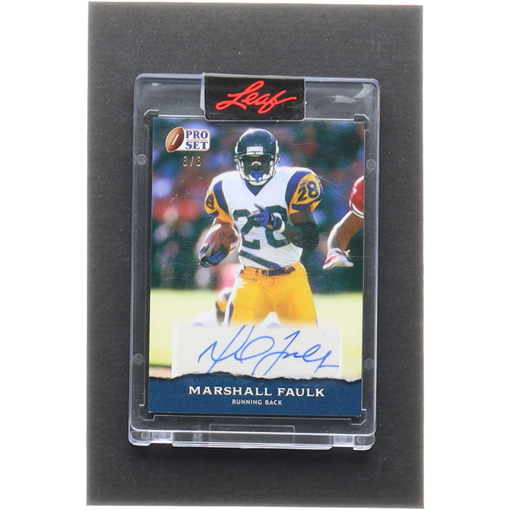 Marshall Faulk 2022 Leaf Pro Set Autograph #PSA-MF1 #3/6 | Pristine Auction