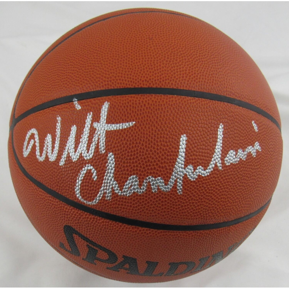 Wilt Chamberlain Signed Wilson NBA Basketball (JSA LOA) | Pristine Auction