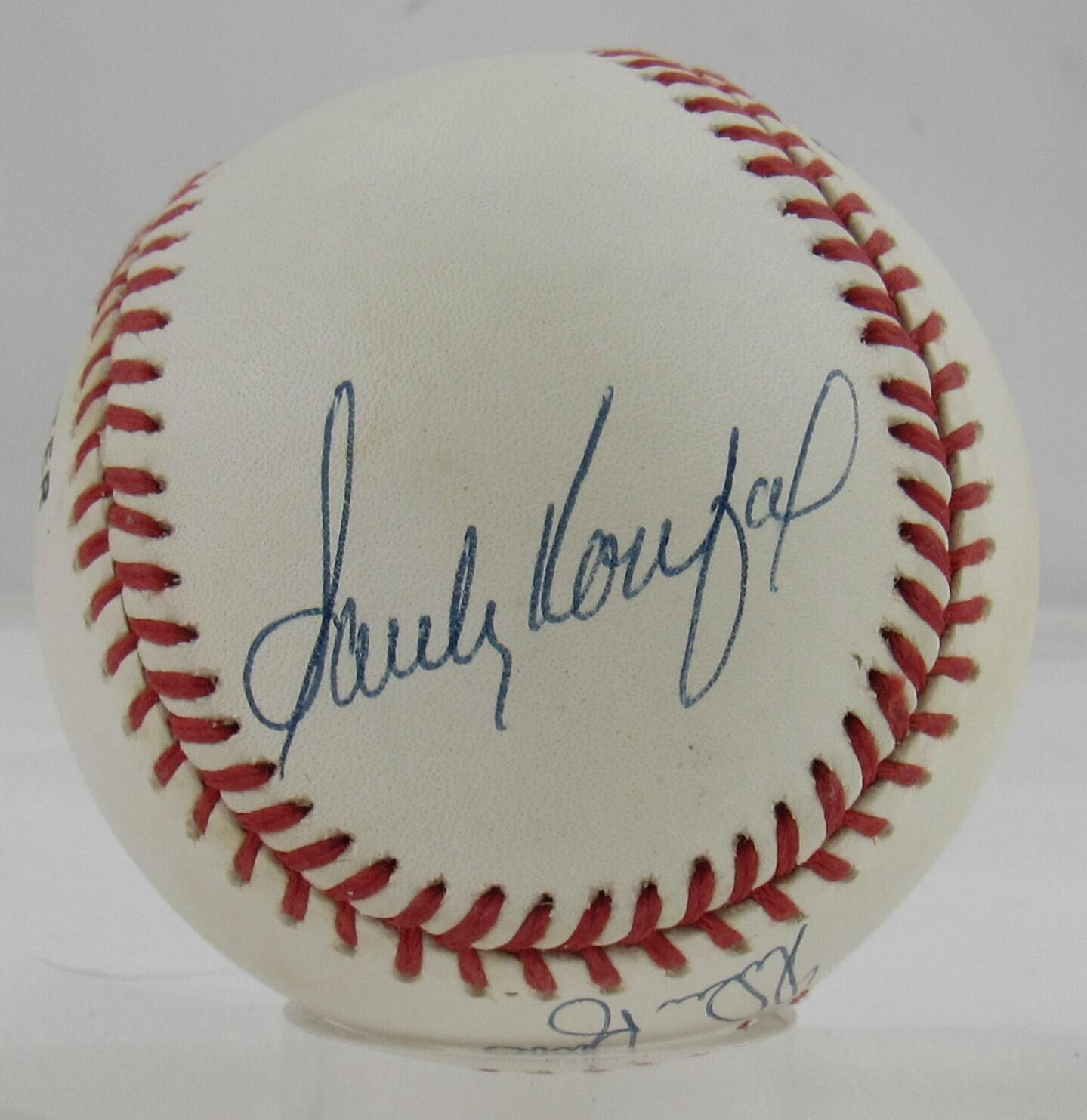 Sandy Koufax, Bob Feller, & Nolan Ryan Signed ONL Baseball (JSA LOA ...