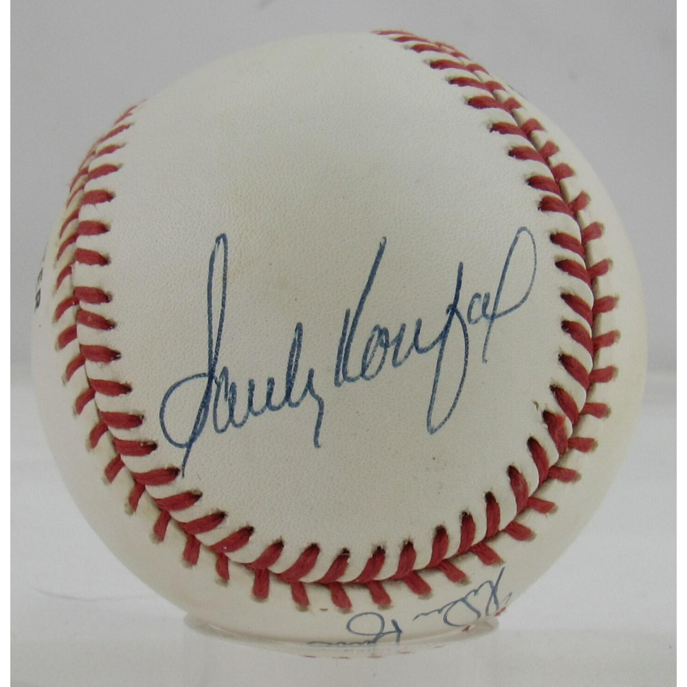 Sandy Koufax, Bob Feller, & Nolan Ryan Signed ONL Baseball (JSA LOA ...