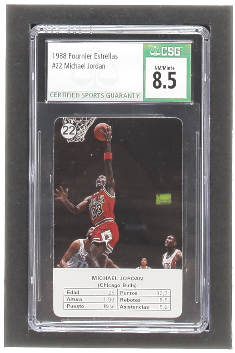 Michael Jordan 1988 Fournier NBA Estrellas #22 (CSG 8.5) | Pristine Auction
