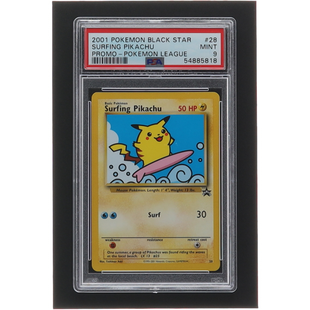 Surfing Pikachu 1999-02 Pokemon Wizards of the Coast Black Star Promos ...