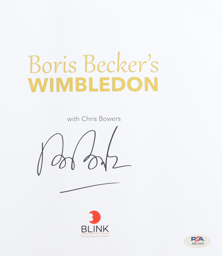 Boris Becker Signed "Wimbledon" Hardcover Book (PSA) | Pristine Auction