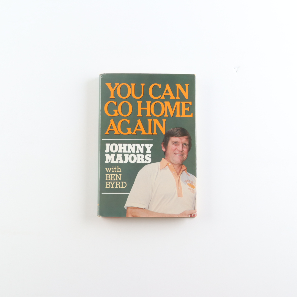 Johnny Majors Signed "You Can Go Home" Hardcover Book Inscribed "Best ...