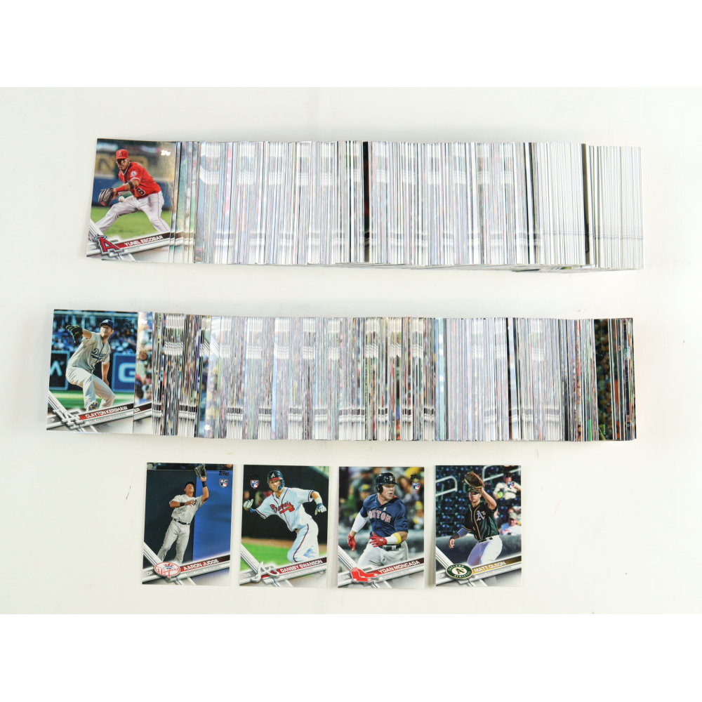 2017 Topps Complete Set Of (700) Baseball Cards With Aaron Judge #287