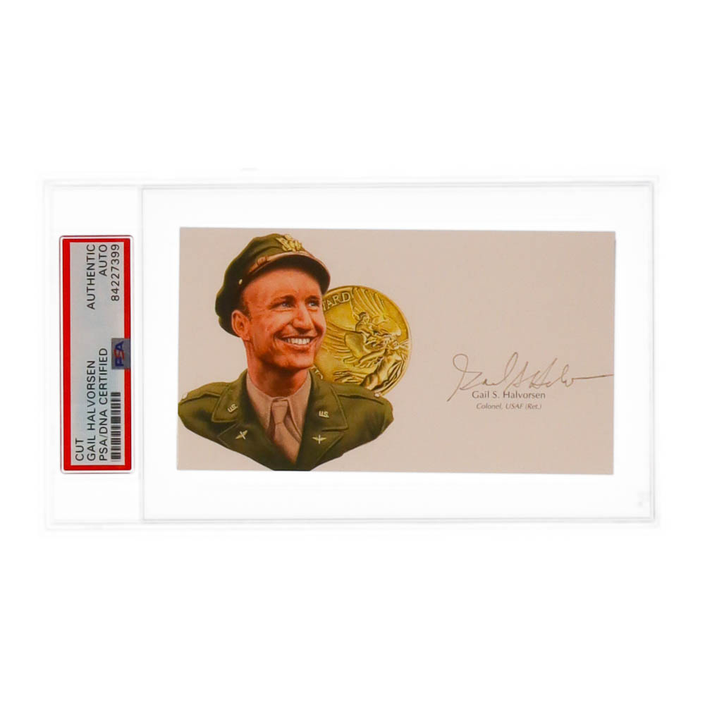 Gail Halvorsen Signed Cut (PSA) | Pristine Auction