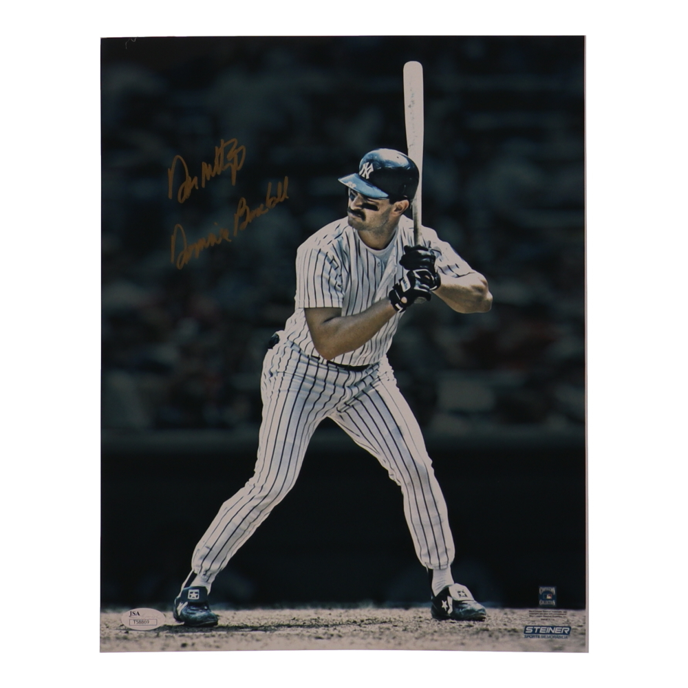 Don Mattingly Signed Yankees 11x14 Photo Inscribed "Donnie Baseball ...