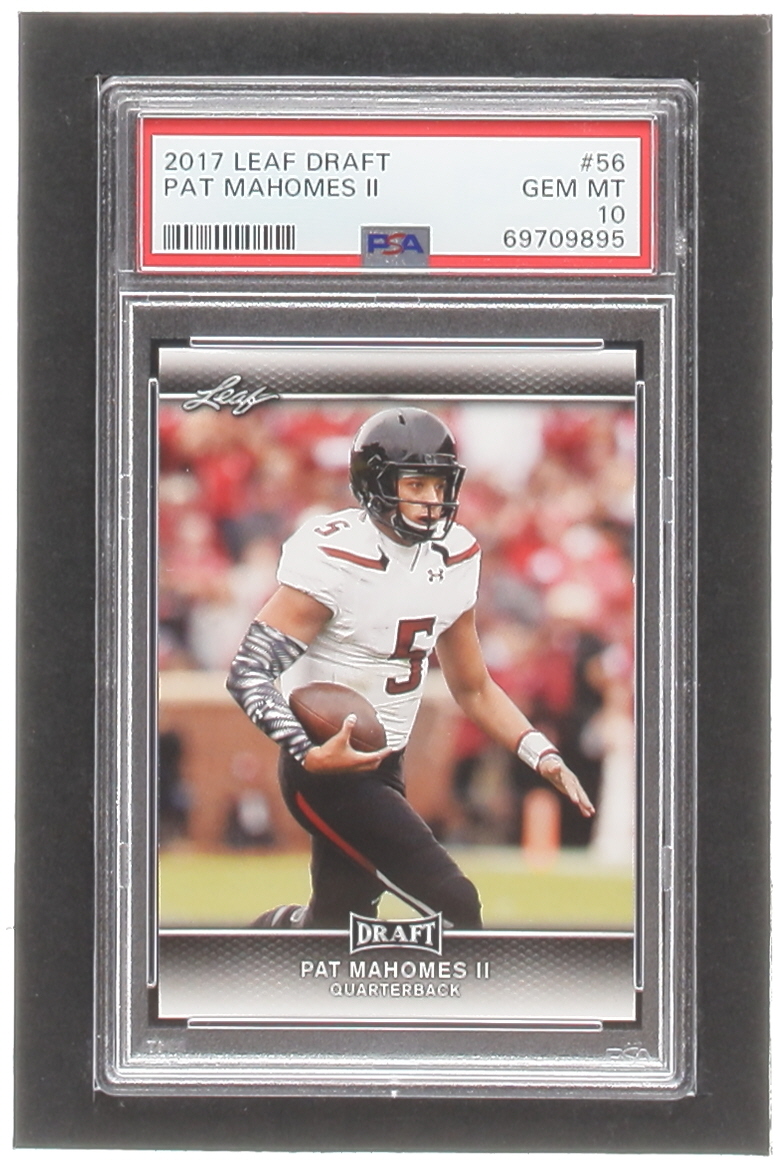 Patrick Mahomes II 2017 Leaf Draft #56 RC (PSA 10) | Pristine Auction