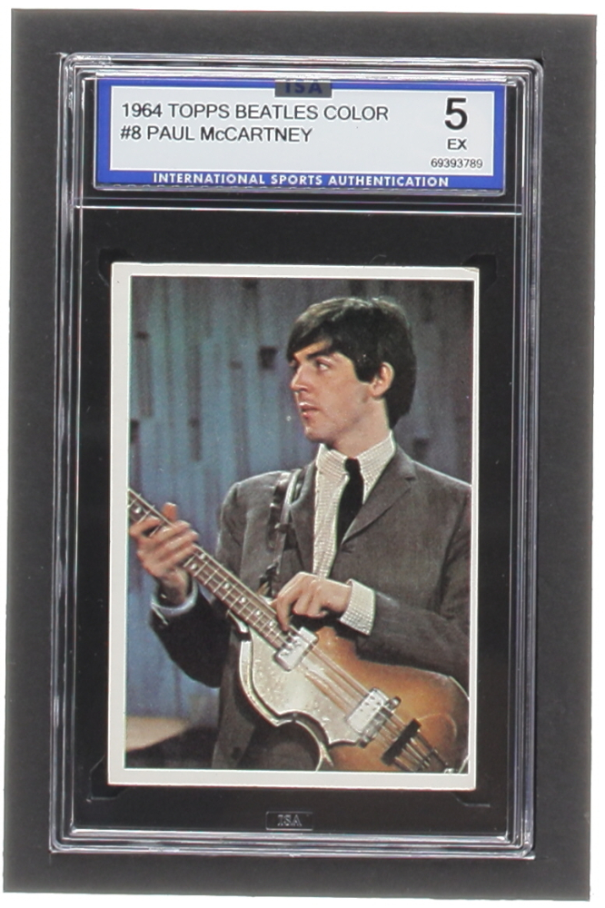 The Beatles 1964 Topps Color #8 Paul McCartney (ISA 5) | Pristine Auction