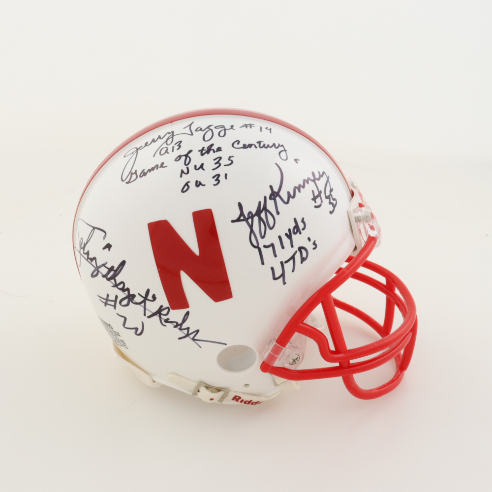 Jeff Kinney, Johnny Rodgers & Jerry Tagge Signed Nebraska Cornhuskers ...