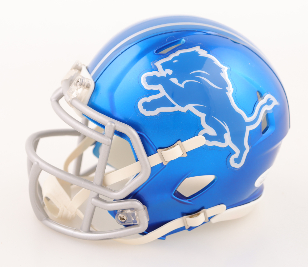 Brock Wright Signed Lions Flash Alternate Speed Mini Helmet (JSA & PIA ...
