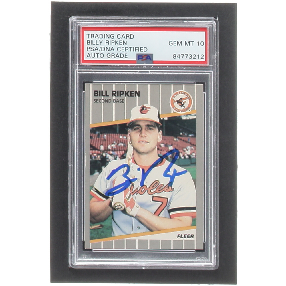 Billy Ripken Signed 1989 Fleer #616 F@#! FACE Error (PSA Encapsulated ...