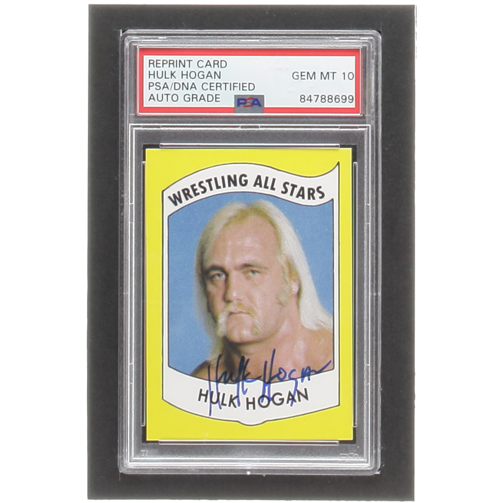 Hulk Hogan Signed 1982 PWE Wrestling All-Stars Series A #2 Reprint (PSA ...