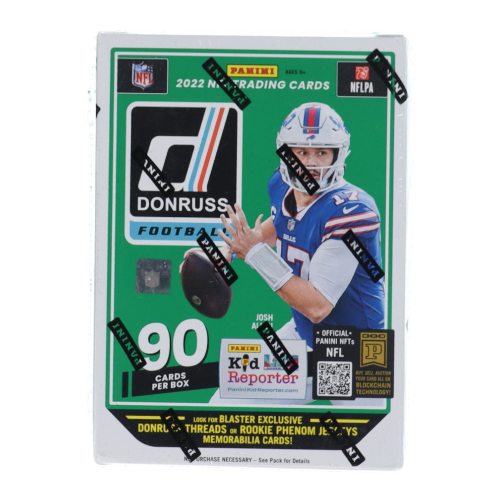 2022 Panini Donruss Football Blaster Box with (6) Packs | Pristine Auction