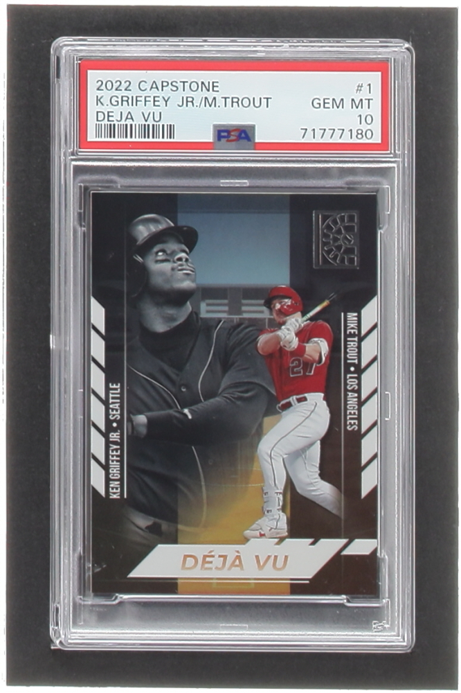 Ken Griffey Jr. / Mike Trout 2022 Panini Capstone Deja Vu #1 (PSA 10 ...