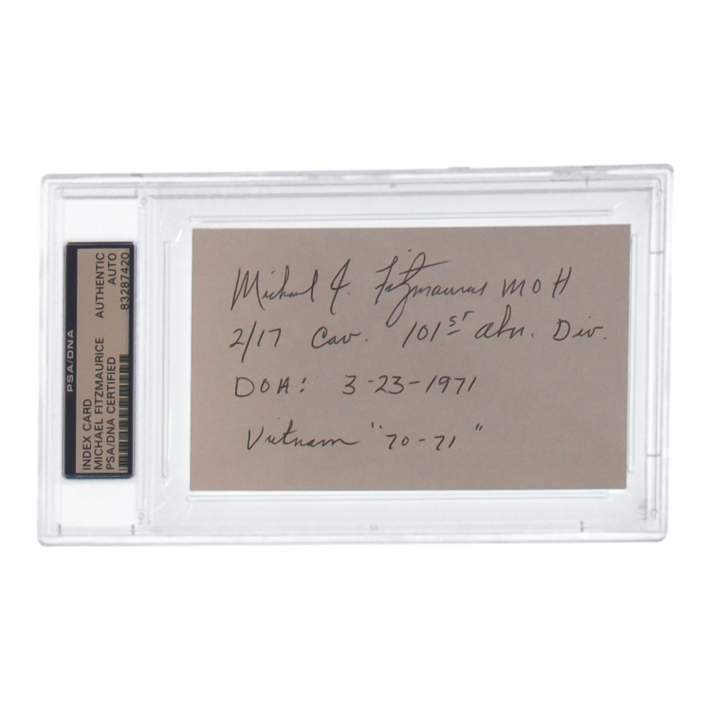 Michael Fitzmaurice Signed Cut with Inscription (PSA) | Pristine Auction