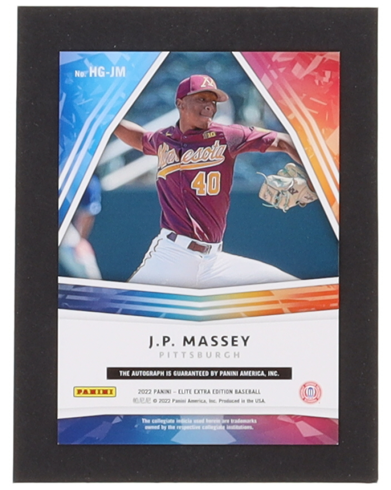 J.P. Massey 2022 Elite Extra Edition Hidden Gems Autographs #HGJM RC ...