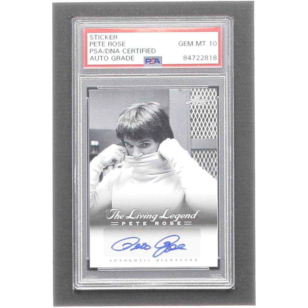 Pete Rose 2012 Leaf Pete Rose The Living Legend Autographs #AU14 (PSA ...