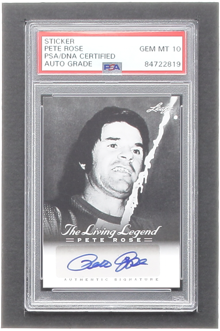 Pete Rose 2012 Leaf Pete Rose The Living Legend Autographs #AU12 (PSA ...