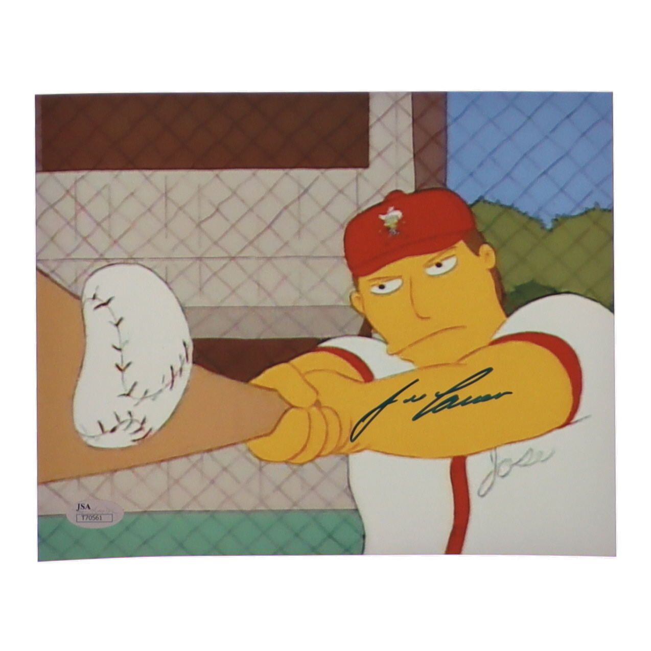 Jose Canseco Signed "The Simpsons" 8x10 Photo (JSA) | Pristine Auction