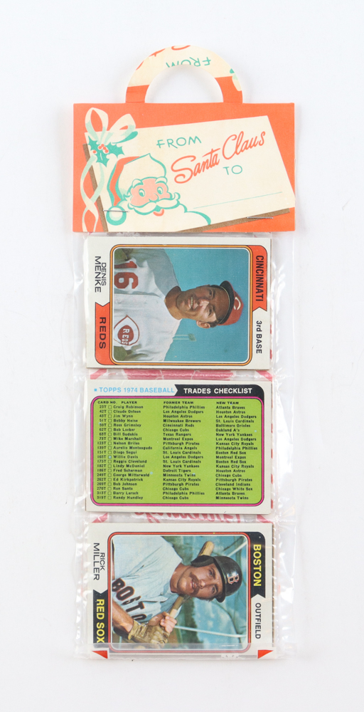 1974 Topps Baseball Christmas Rack Pack with (12) Cards | Pristine Auction
