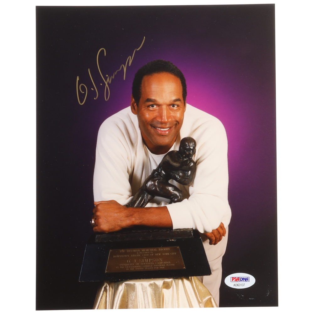 O. J. Simpson Signed 8x10 Photo (PSA) | Pristine Auction