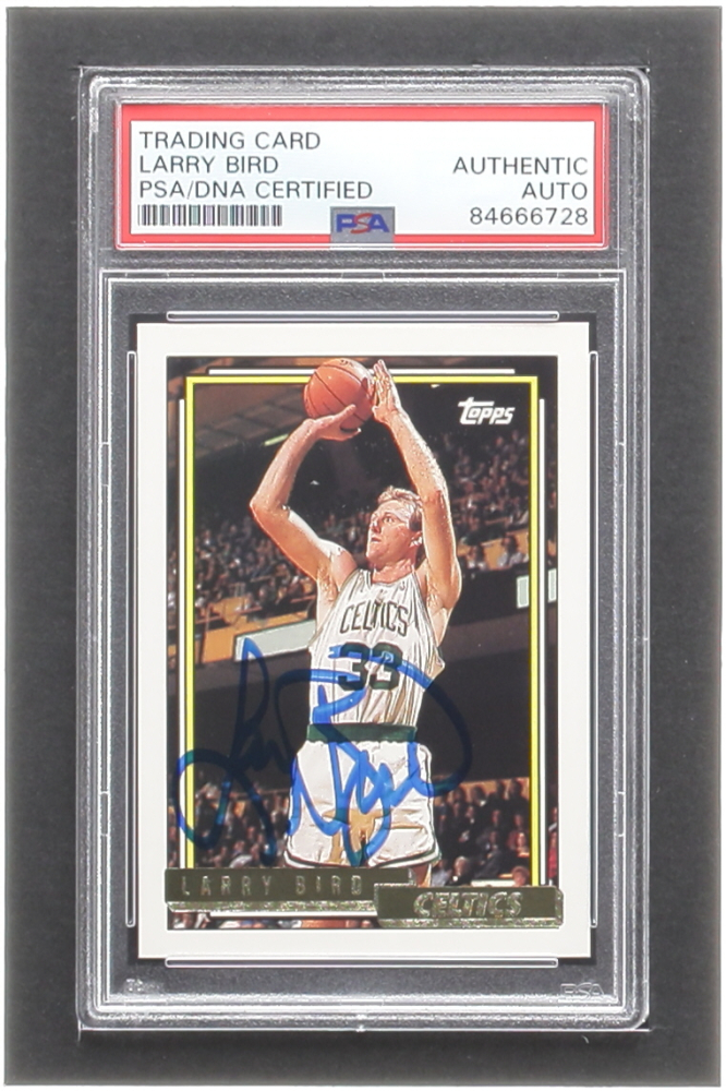 Larry Bird Signed 1992-93 Topps #1 (PSA) | Pristine Auction