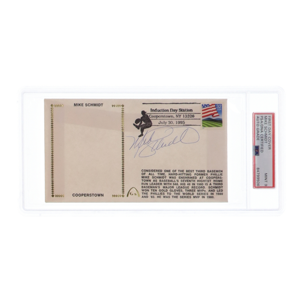 Mike Schmidt Signed 1995 FDC Envelope (PSA) | Pristine Auction