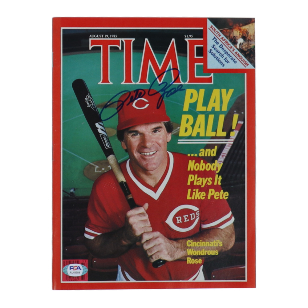 Pete Rose Signed 1985 "Time" Magazine (PSA) | Pristine Auction