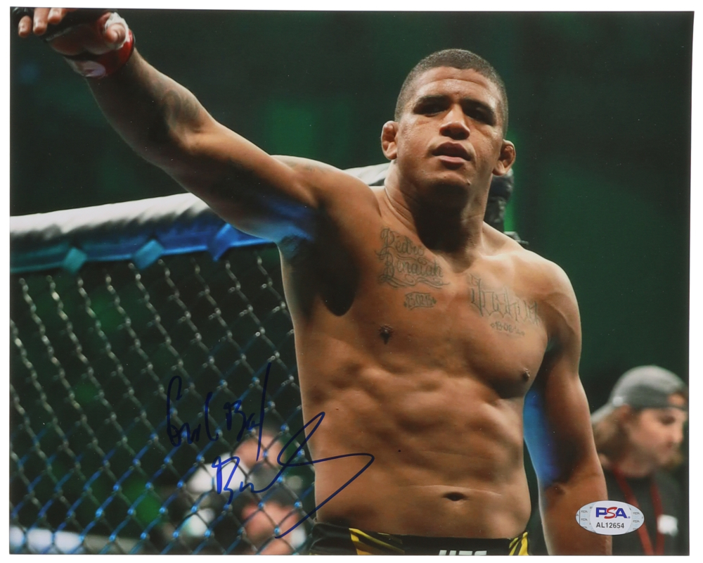 Gilbert Burns Signed UFC 8x10 Photo (PSA) | Pristine Auction