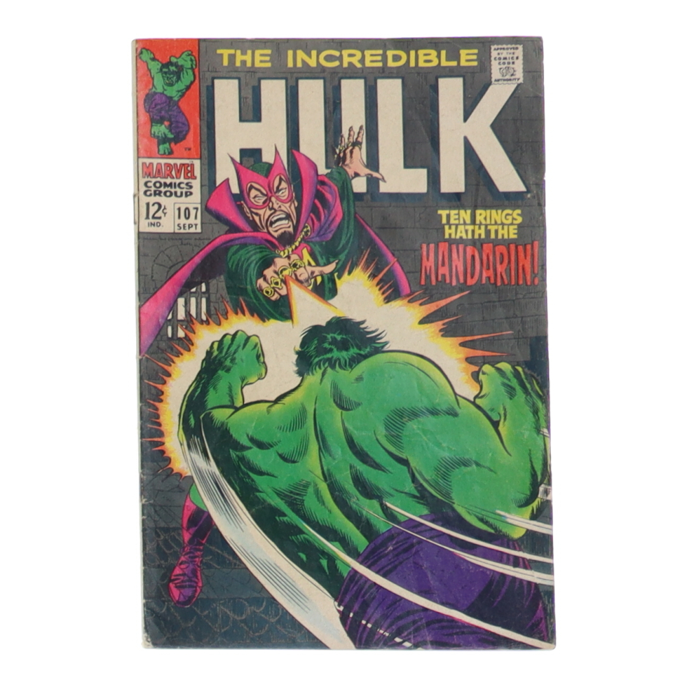 1968 "The Incredible Hulk" Issue #107 Marvel Comic Book | Pristine Auction