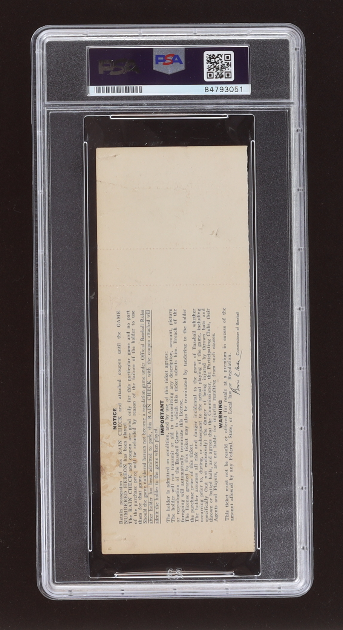 Nolan Ryan Signed 1969 World Series Game 3 Ticket Stub Inscribed "The ...