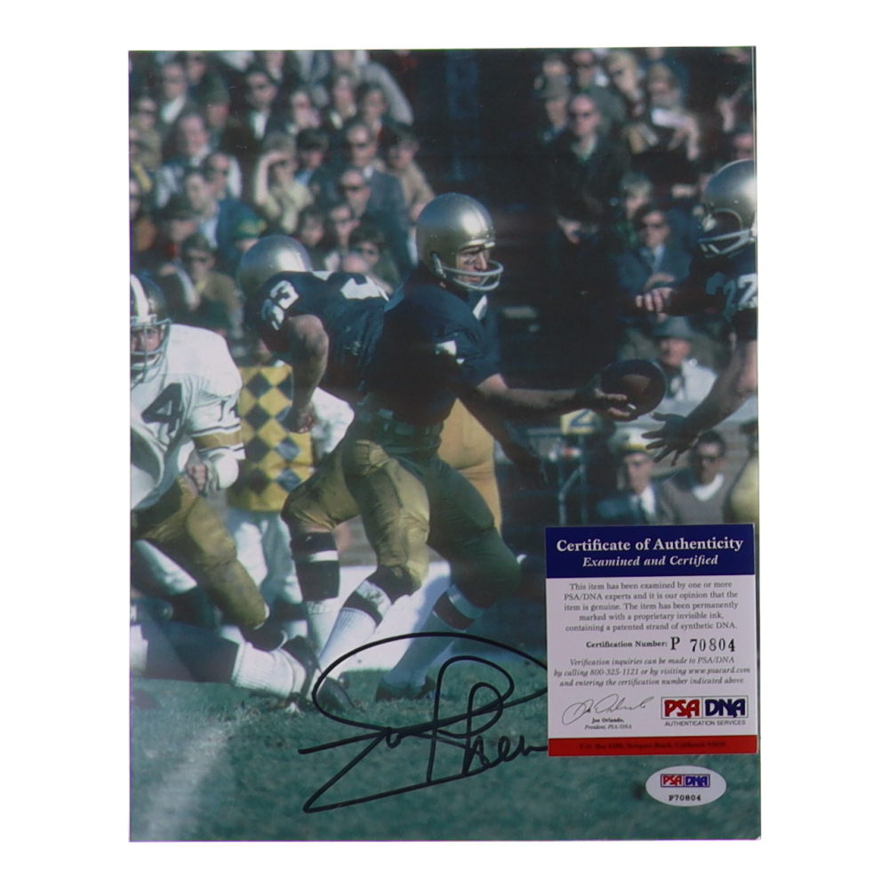 Joe Theismann Signed Notre Dame Fighting Irish 8x10 Photo (PSA ...