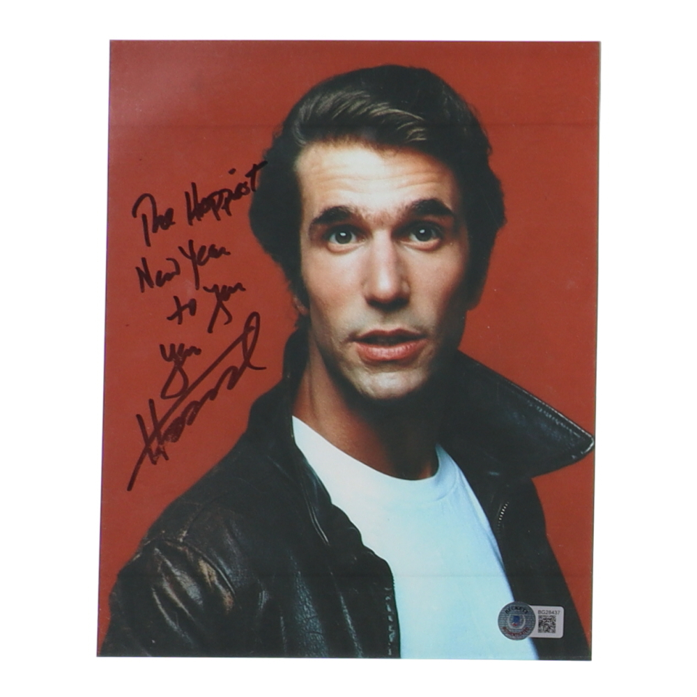 Henry Winkler Signed "Happy Days" 8x10 Photo Inscribed "The Happiest New Year to You" (Beckett ...