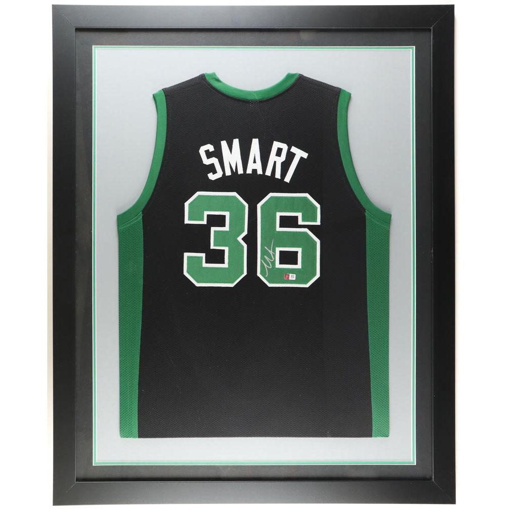 Marcus Smart Signed Celtics Custom Framed Jersey Display (PA ...