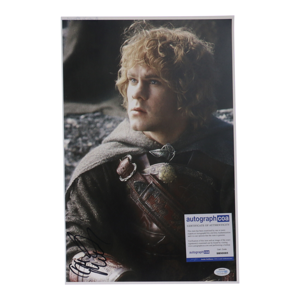 Dominic Monaghan Signed "Lord of the Rings" 11x17 Photo (ACOA ...