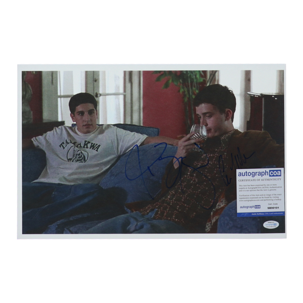 Jason Biggs & Eddie Kay Thomas Signed "American Pie" 11x17 Photo (ACOA ...