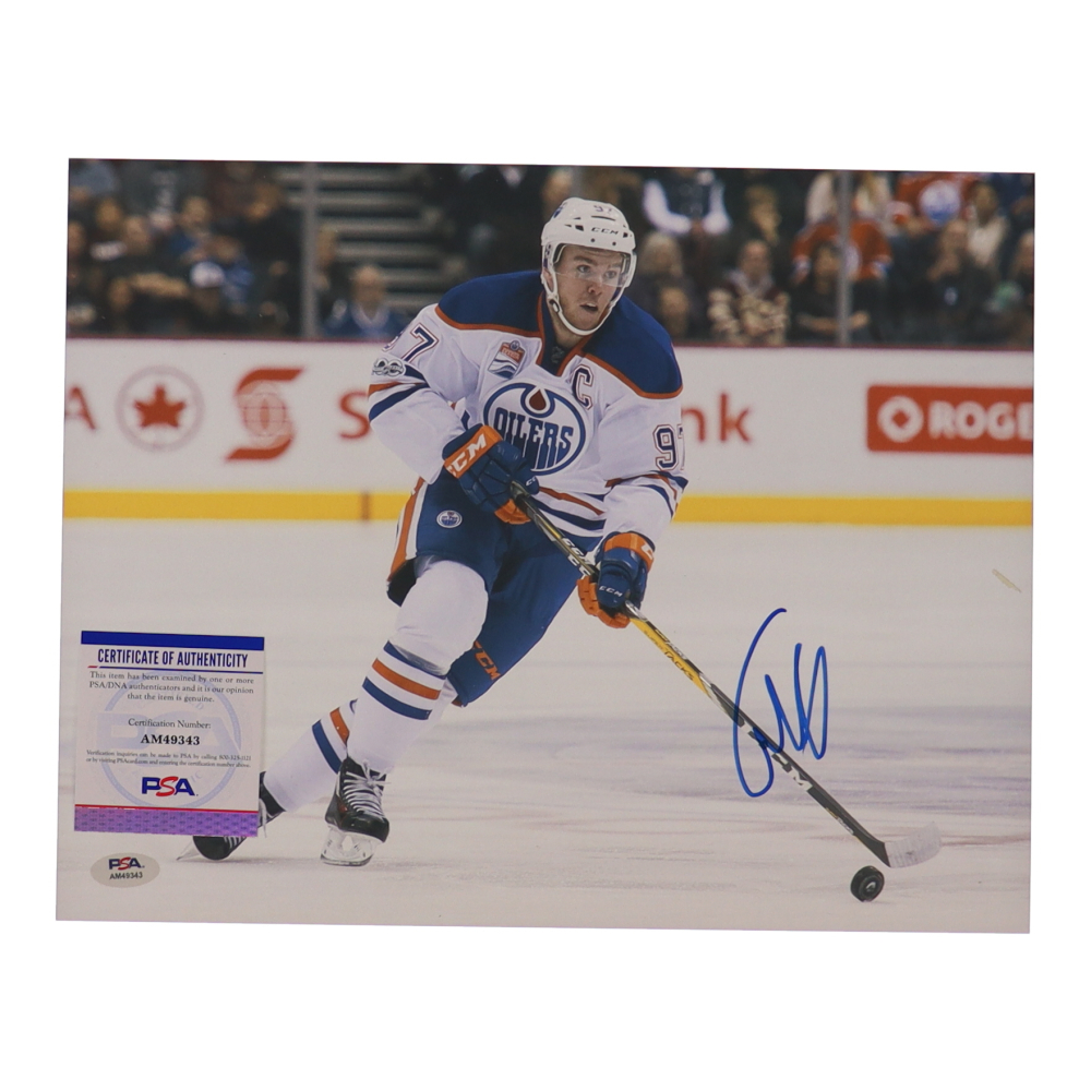 Connor McDavid Signed Oilers 11x14 Photo (PSA) | Pristine Auction