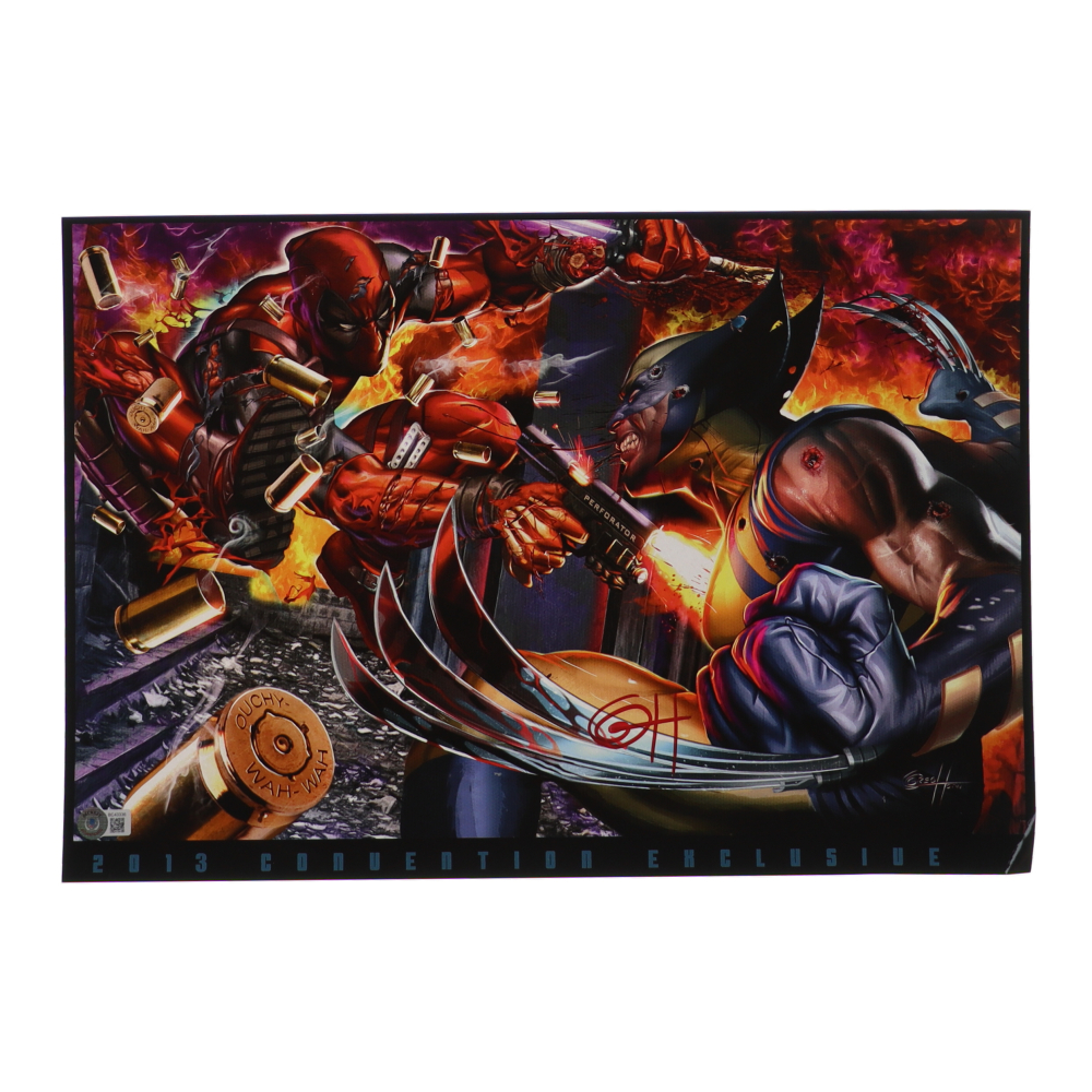 Greg Horn Signed "Deadpool vs Wolverine" 13x19 Lithograph (Beckett ...