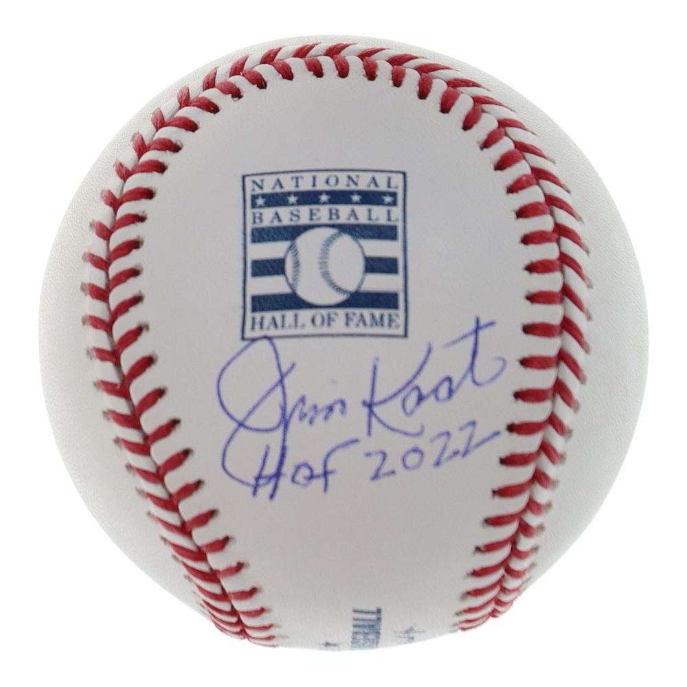 Jim Kaat Signed Hall of Fame Logo Baseball Inscribed "HOF 2022" (JSA ...
