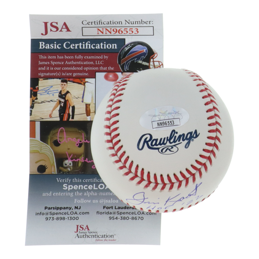 Jim Kaat Signed Hall of Fame Logo Baseball Inscribed "HOF 2022" (JSA ...