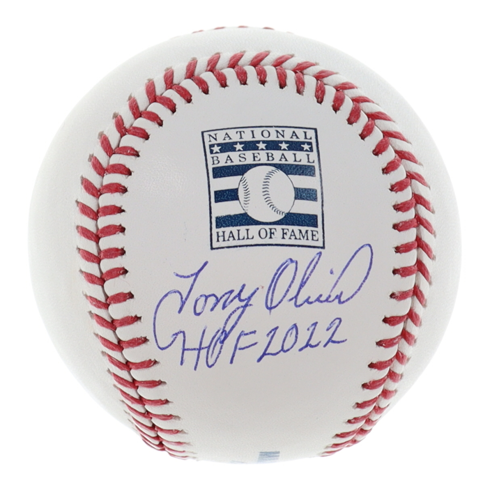 Tony Olivia Signed Hall of Fame Logo Baseball Inscribed "HOF 2022 ...