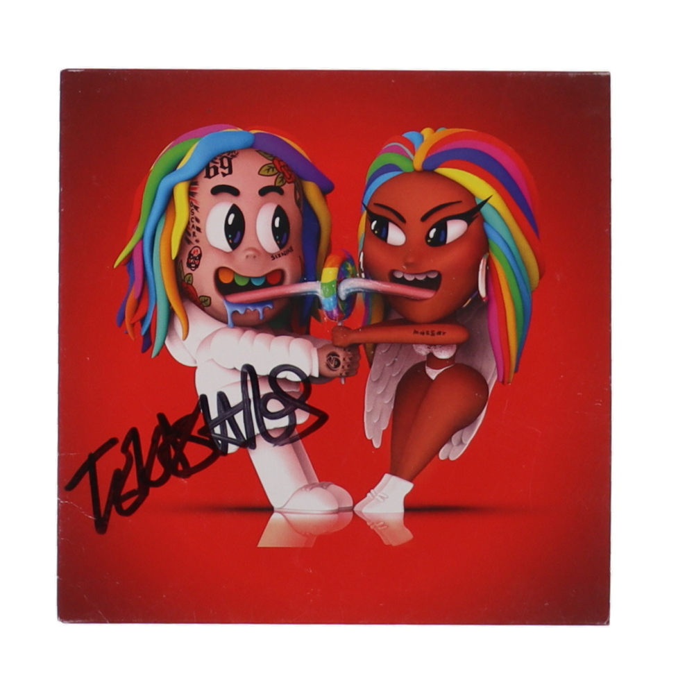 Tekashi 6ix9ine Signed "Red Trollz" Vinyl Record Album Cover (Beckett ...