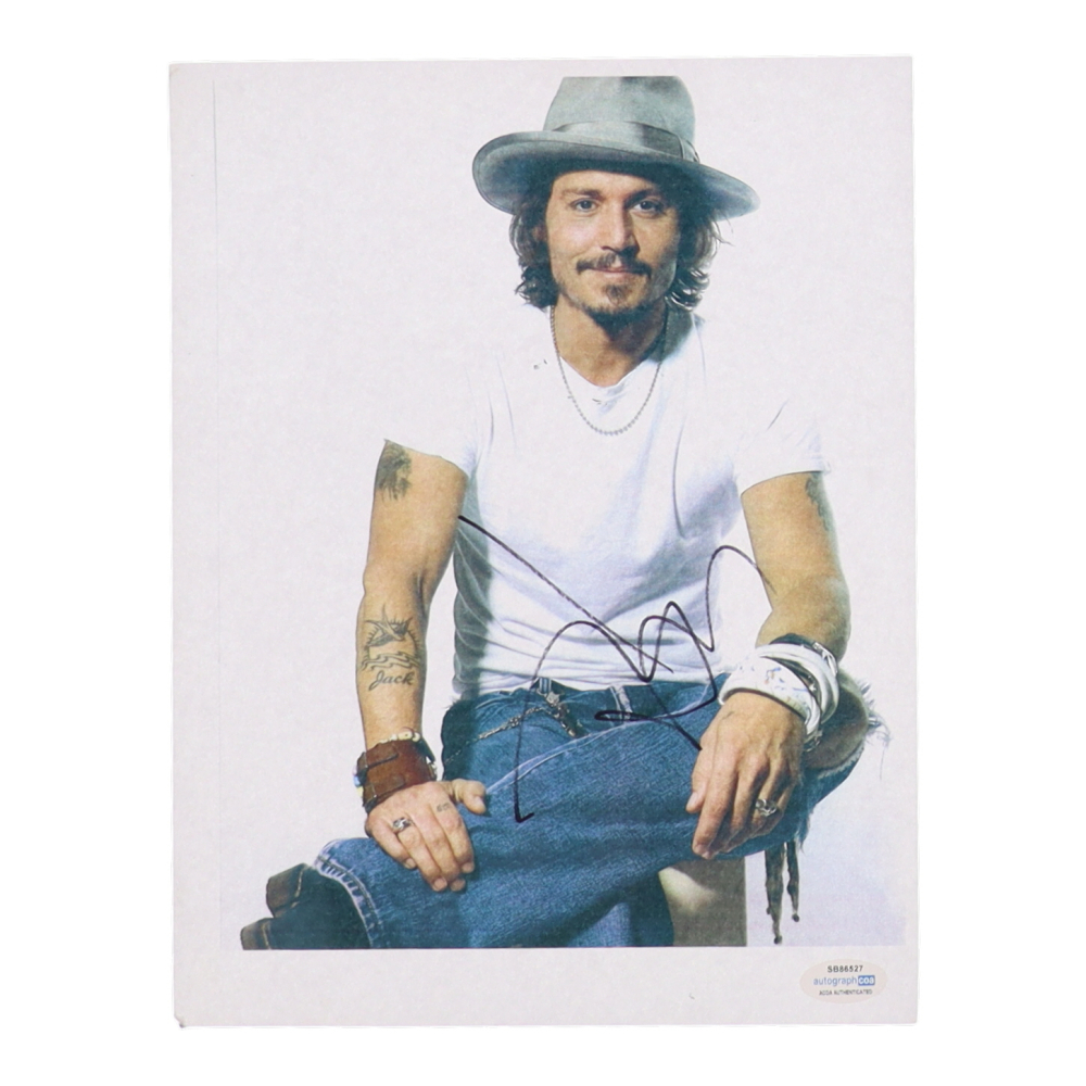 Johnny Depp Signed 8x10 Photo (AutographCOA) | Pristine Auction