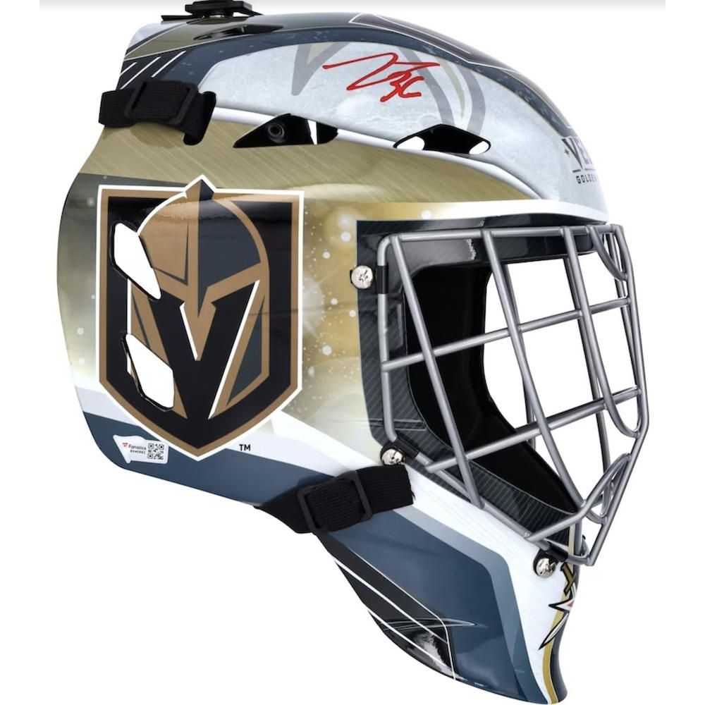 Logan Thompson Signed Las Vegas Golden Knights Replica Goalie Mask ...