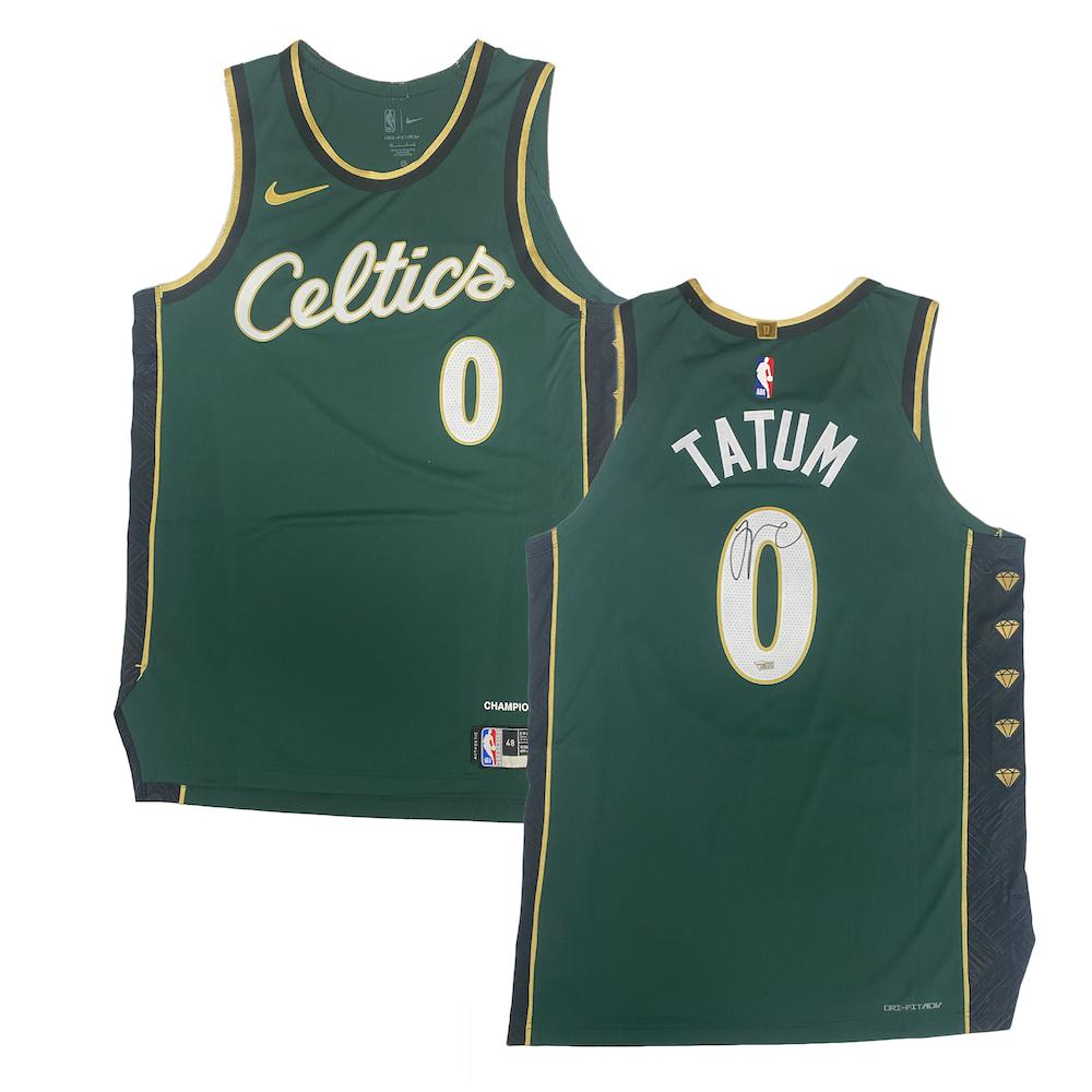 Jayson Tatum Signed Celtics 2022-23 City Edition Authentic Jersey ...