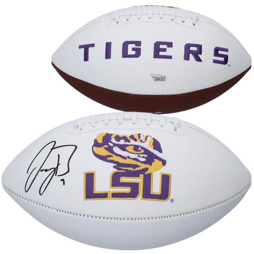 Joe Burrow Signed LSU Tigers Logo Football (Fanatics) | Pristine Auction