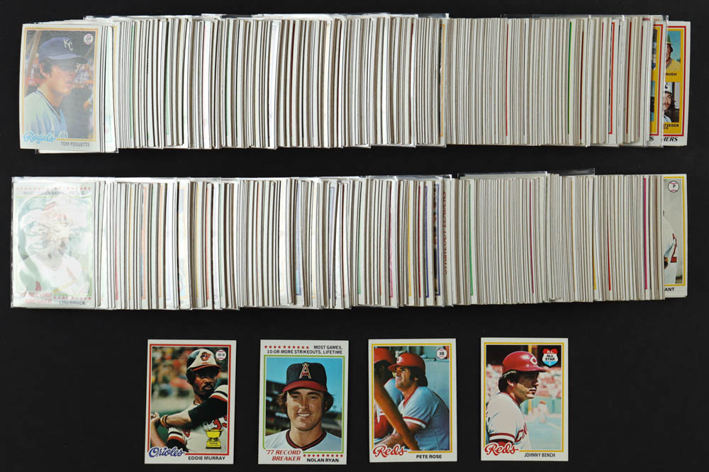 1978 Topps Baseball Complete Set Of (726) Cards With Eddie Murray #36